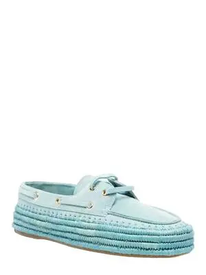 PALOMA BARCELO Braided Platform Espadrilles - Blue