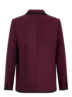 Moschino Contrast-trim Notched-collar Blazer - Red