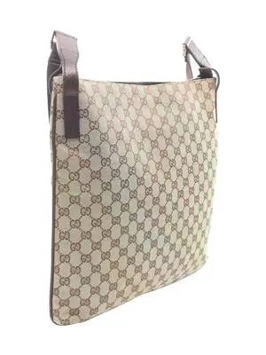 Gucci Gg Monogram Shoulder Bag - Neutrals