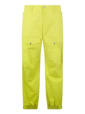 Moschino Straight-leg Trousers With Elasticated Cuffs - Yellow