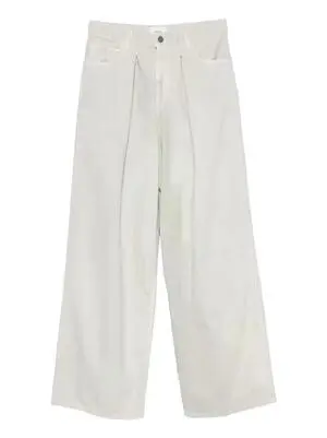 HAIKURE Pleated Wide-leg Jeans - Grey