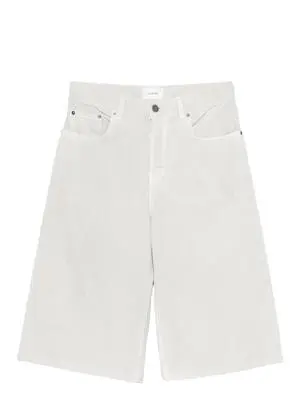 HAIKURE Becky Logo-patch Denim Shorts - Grey