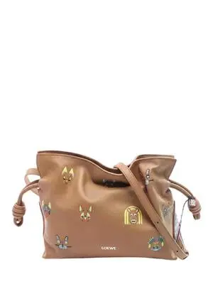 Loewe X Louis Wain Mini Flamenco Shoulder Bag - Brown