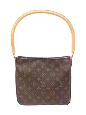 LOUIS VUITTON Looping Mm Monogram Shoulder Bag - Brown