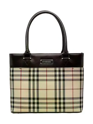 Burberry House Check Canvas Handbag - Neutrals