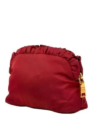 Prada Tessuto Cosmetic Pouch - Red
