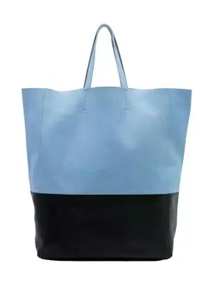 Celine Bicolor Leather Vertical Cabas Tote Bag - Blue