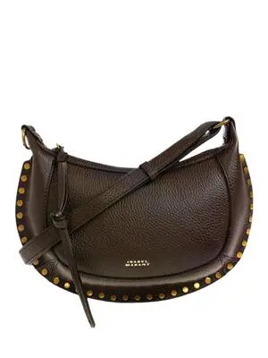Isabel Marant Étoile Stud-embellished Leather Shoulder Bag - Brown