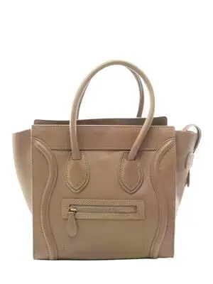 Celine Micro Luggage Tote Bag - Brown