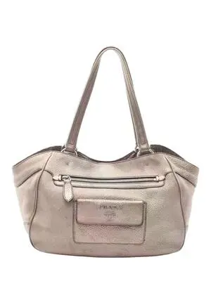 Prada Vitello Daino Shoulder Bag - Neutrals