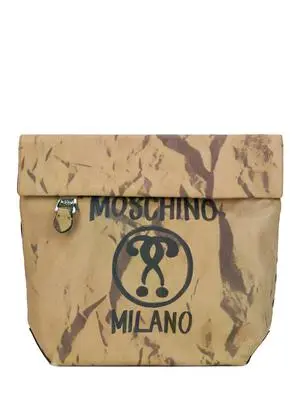 Moschino Print Shoulder Bag - Neutrals
