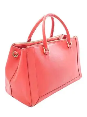 Mcm 2000s Leather Tote Bag - Red