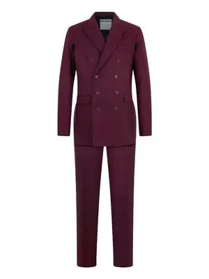 Moschino Double-breasted Cut-out Suit - Red