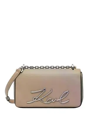 Karl Lagerfeld K/signature Logo-plaque Crossbody Bag - Neutrals