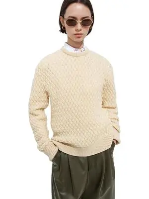 Bottega Veneta Intrecciato Wool Sweater - Buff