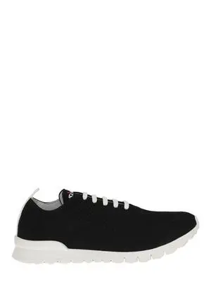 Kiton Knit Lace-up Sneakers - Black