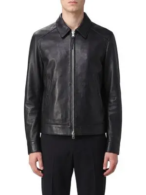 TOM FORD Smooth Lambskin Leather Shirt Jacket With Zip Closure - Black