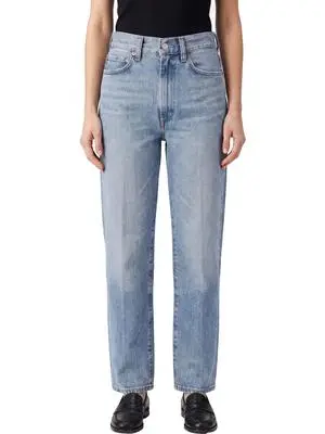 AGOLDE Agolde Mid-Rise Straight Leg Jeans In Pure Cotton Denim
