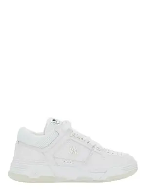 Amiri Ma-1 Leather And Mesh Monogram Sneakers - White