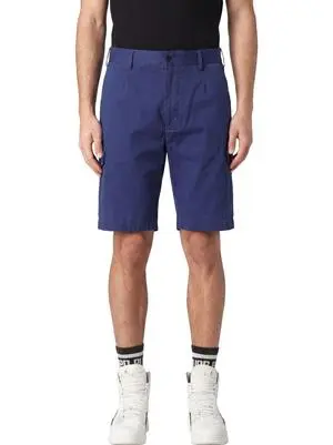 Philipp Plein Knee-length Cargo Shorts In Cotton - Blue