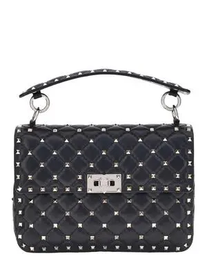 Valentino Garavani Valentino Garavani Rockstud Spike Mini Handbag In Quilted Nappa With Studs Black