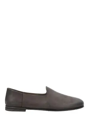 Premiata Aged Calf Leather Penny Loafers - Charcoal