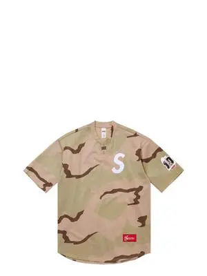 Supreme Shop Logo Henley - Brown