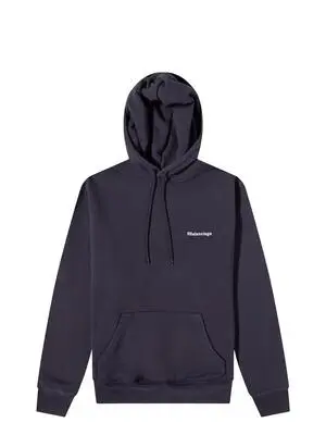 Balenciaga Logo Hoodie - Blue