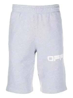 Off-White Airport Tape Sweatshort - Grey