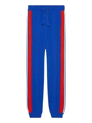 Gucci X Adidas Knit Track Pants - Blue