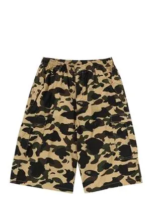 A BATHING APE Camouflage Ripstop Cargo Shorts - Yellow