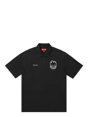 Supreme X Spitfire Collaboration Polo Shirt - Black