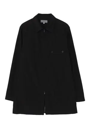 Yohji Yamamoto Chain Stitch Zip Opened Shirt - Black