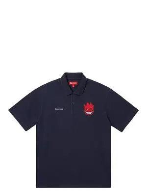 Supreme Supreme X Spitfire Embroidered Logo Polo Blue