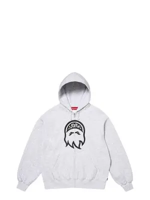 Supreme X Spitfire Zip Up Hooded Sweatshirt - Grey