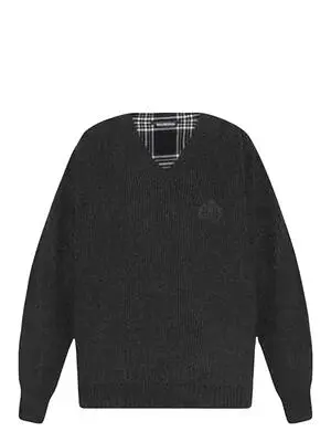 Balenciaga Hybrid V-neck Knit - Grey