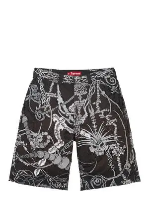Supreme Wombat Embroidered Work Short - Black