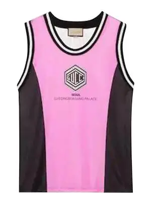 Gucci Technical Jersey Tank Top - Pink