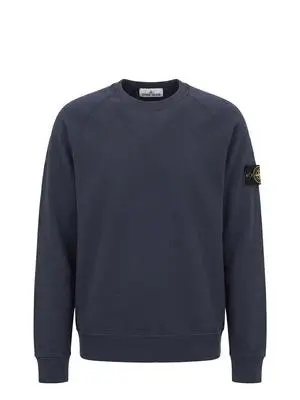 Stone Island Organic Cotton Fleece Sweatshirt - Multicolor
