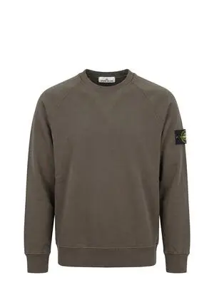 Stone Island Organic Cotton Fleece Sweatshirt - Multicolor