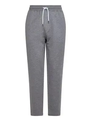 Brunello Cucinelli Brunello Cucinelli Men Dark Grey Fleece Jogging Trousers Multicolor