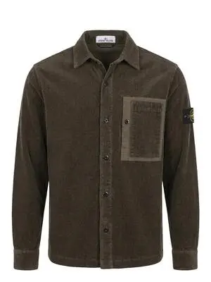 Stone Island Organic Cotton Corduroy Shirt - Multicolor