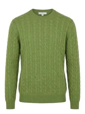 Malo Cable Knit Crewneck Sweater - Multicolor