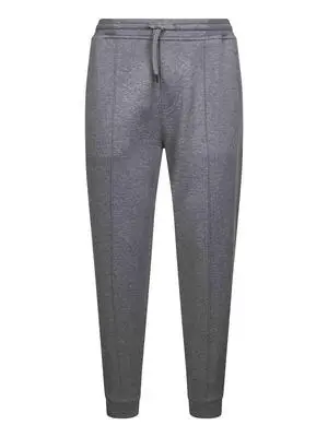 Brunello Cucinelli Grey Double Fleece Jogger Trousers - Multicolor
