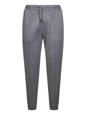 Brunello Cucinelli Grey Double Fleece Jogger Trousers - Multicolor