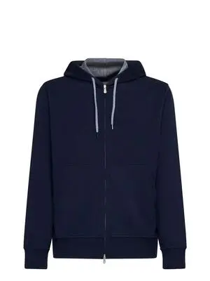 Brunello Cucinelli BRUNELLO CUCINELLI Cotton Blend Zip Hoodie Multicolor