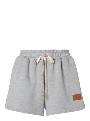 Fendi FENDI Drawstring Waist Shorts With Embellished Detail Grigio