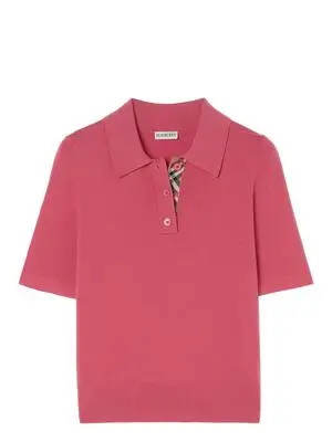 BURBERRY BURBERRY Lightweight Knit Check Top