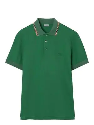 Burberry Equestrian Knight Embroidered Pocket T-shirt In Size - Verde
