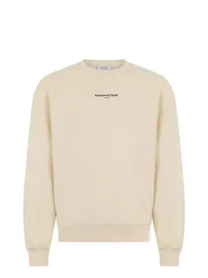 Maison Kitsuné Logo Crewneck Sweatshirt - Beige